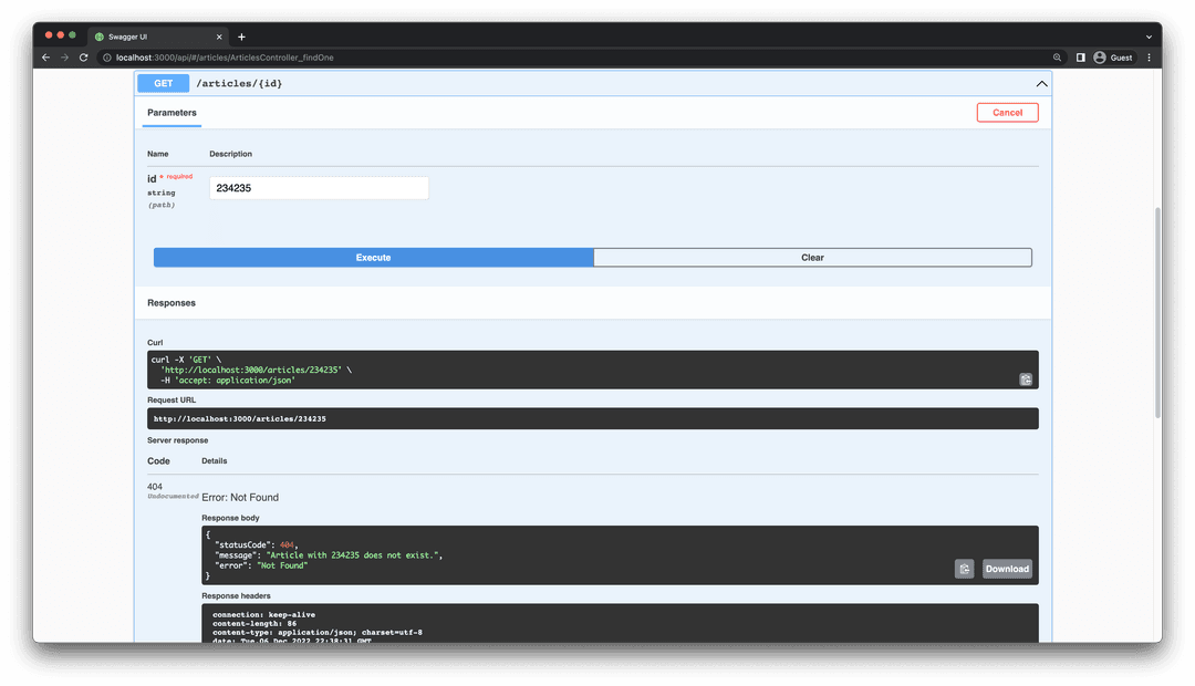 Building a REST API with NestJS and Prisma: Error Handling