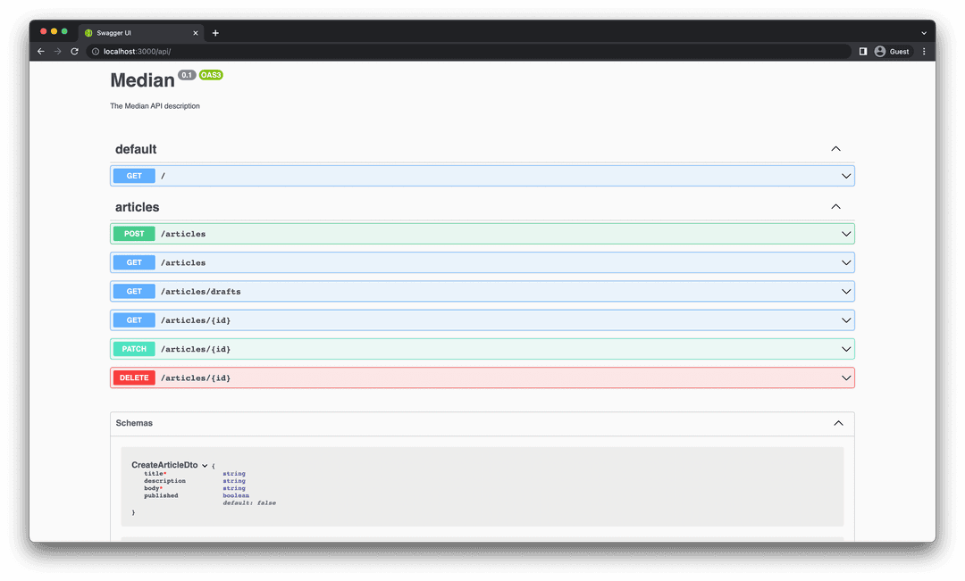 Build a REST API with NestJS, Prisma, PostgreSQL and Swagger