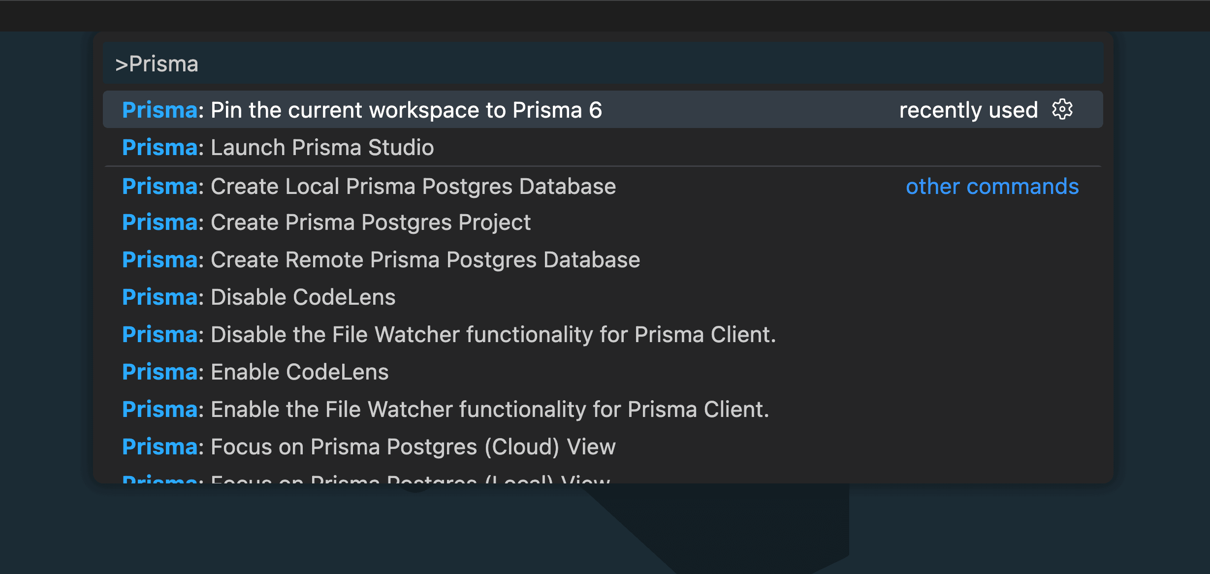 Prisma VS Code extension | Prisma Documentation