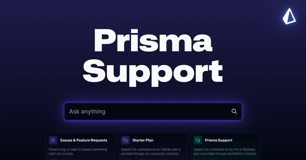 Prisma Support | Get Help, Report Bugs, and Request Features